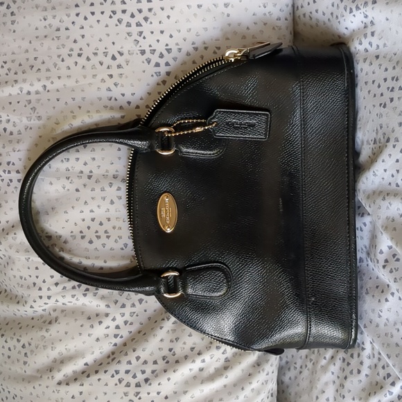 Coach | Bags | Coach Mini Cora Domed Satchel Black | Poshmark